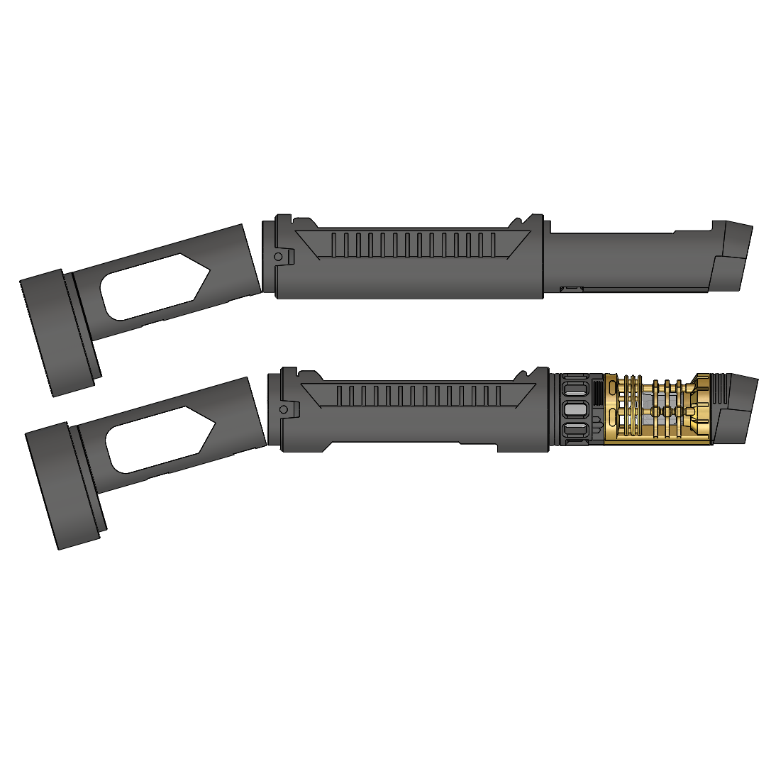 Saberbay The Turn Jedi Dooku Saber Chassis Diy Kit The Saber Armory