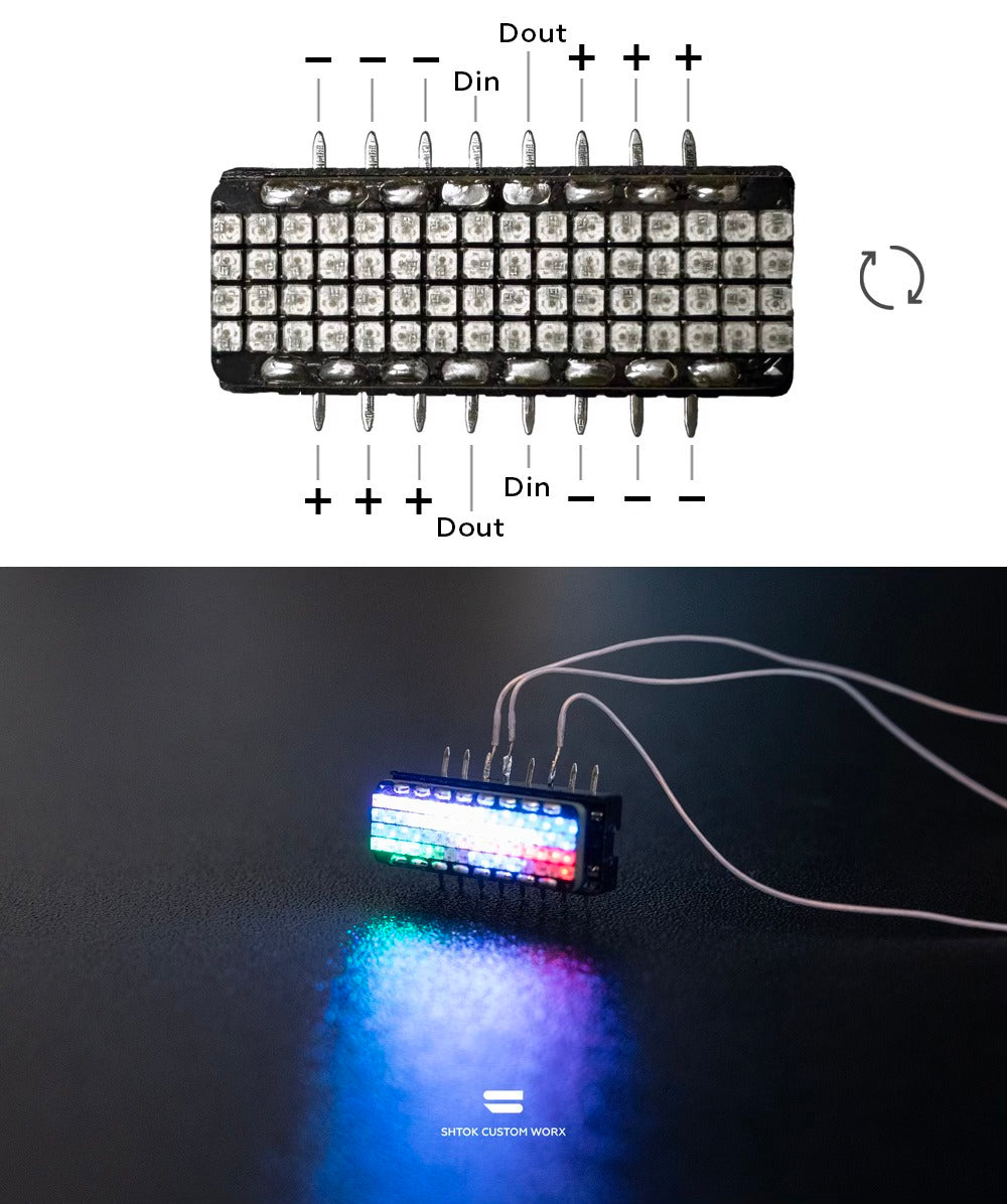ShtokCustomWorx PXL MTRX 64 Pixel RGB LED Display Module – The Saber Armory