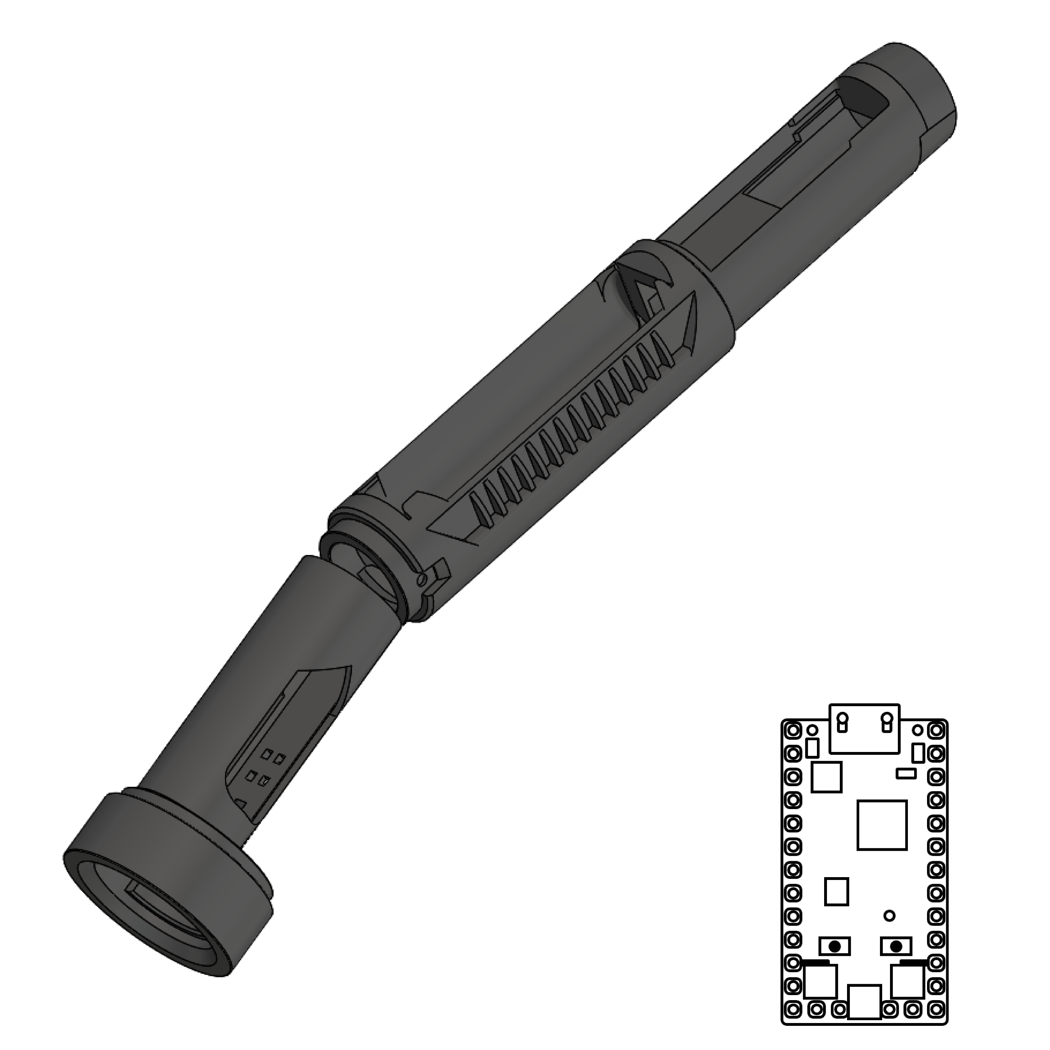 Saberbay 'The Turn' Jedi Dooku Saber Chassis DIY Kit – The Saber Armory