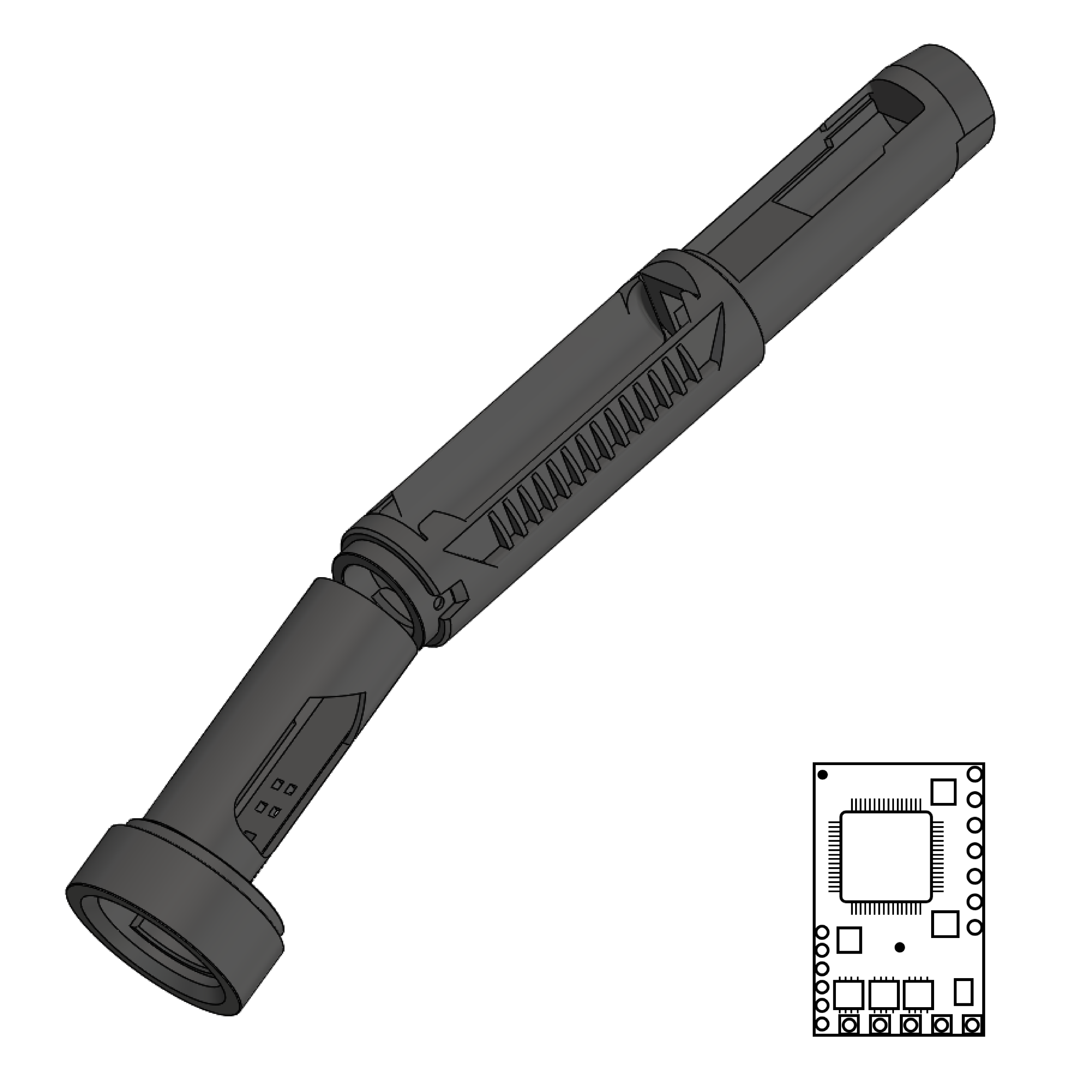 Saberbay 'The Turn' Jedi Dooku Saber Chassis DIY Kit – The Saber Armory