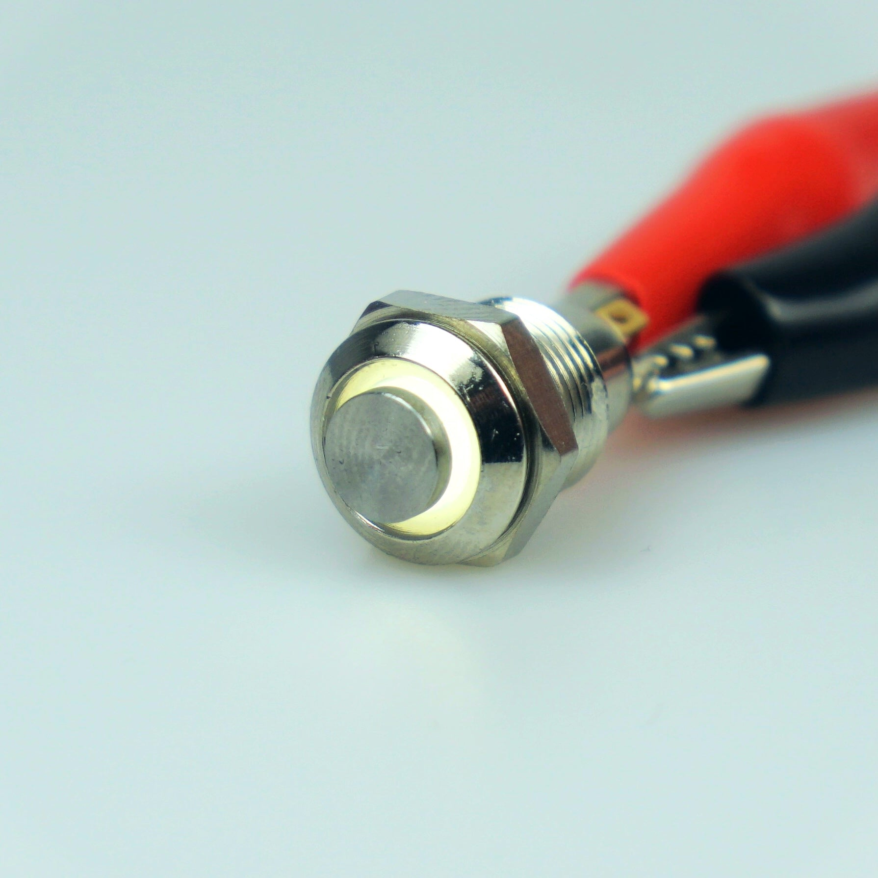 10mm AV Illuminated Latching Switch White Ring - Raised Actuator – The ...