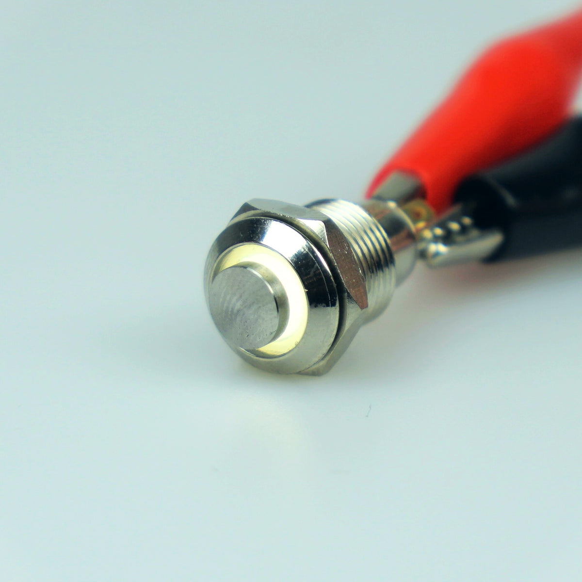 10mm AV Illuminated Momentary Switch White Ring - Raised Actuator – The ...