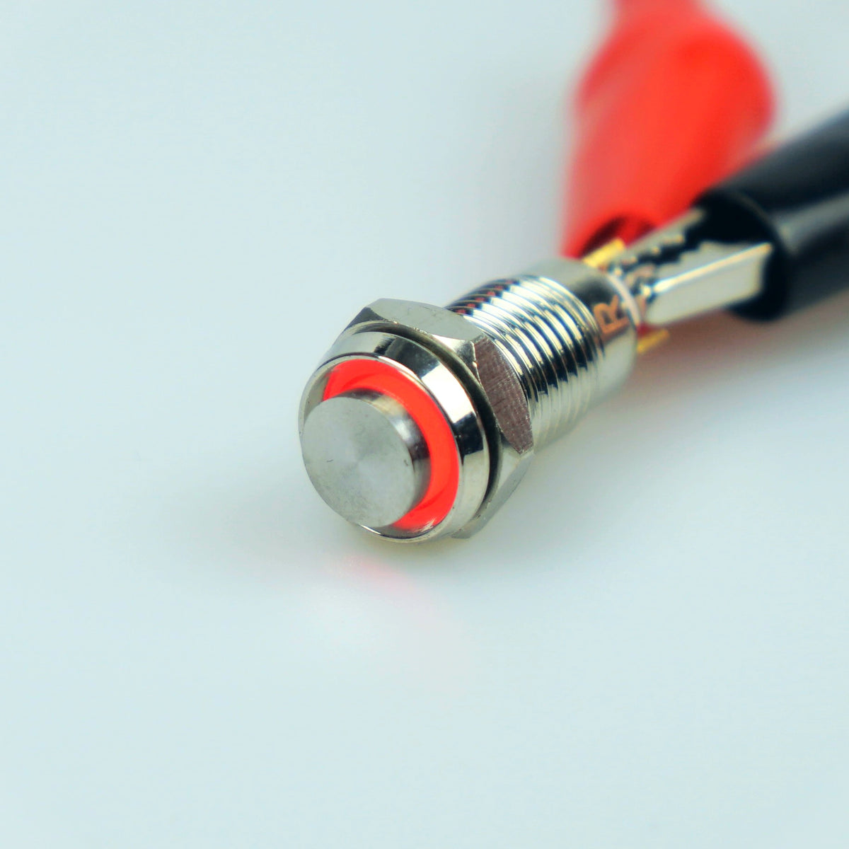 8mm AV Illuminated Momentary Switch Red Ring - Raised Actuator – The ...