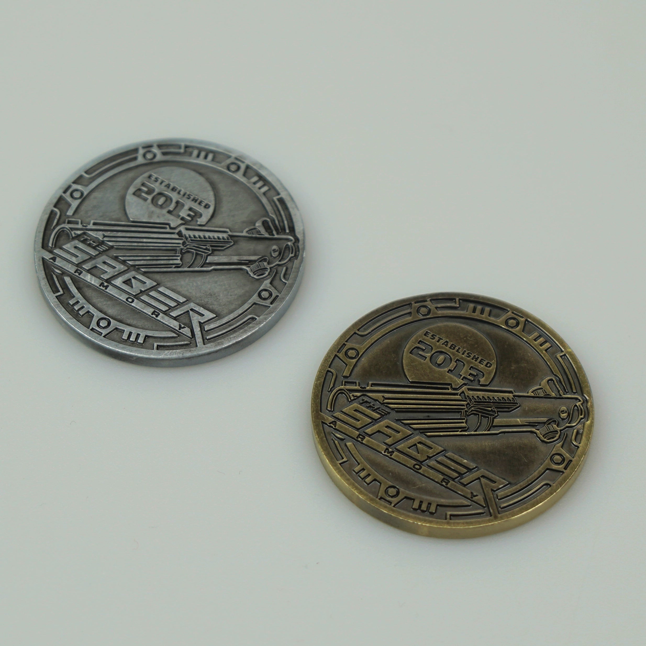 KR Sabers and The Saber Armory Challenge Coin