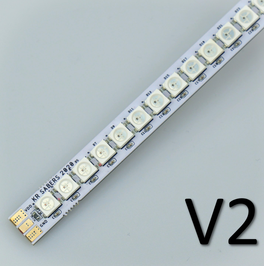V2 KR 'Pixel Stick' Rigid LED PCB Strip – The Saber Armory